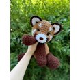 Crochet Sitting Red Panda Amigurumi Pattern, Cute Jungle Animal Design ...