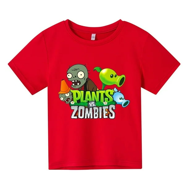T Shirt Cotton Men Women DIY Print Pvz Plants Vs Zombie Plants Vs ...