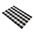 B&B Buffalo Plaid Runner Rug, Washable, Black and White Checkered Rug ...