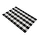 B&B Buffalo Plaid Runner Rug, Washable, Black and White Checkered Rug ...