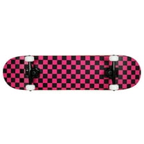 PRO Skateboard Complete Pre-Built CHECKER PATTERN 7.75 in Black/White ...