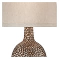 "360 Lighting Chalane Table Lamp, Antique Bronze, Rustic, Hammered ...