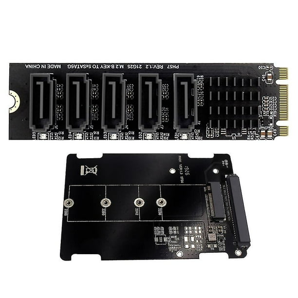 M.2 Sata To Sata 3 5 Port +m.2 Ngff Single Power Supply Bare Board ...