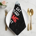 Cartoon Games Cloth Napkins, Black Modern Funny Abstract Art Washable ...