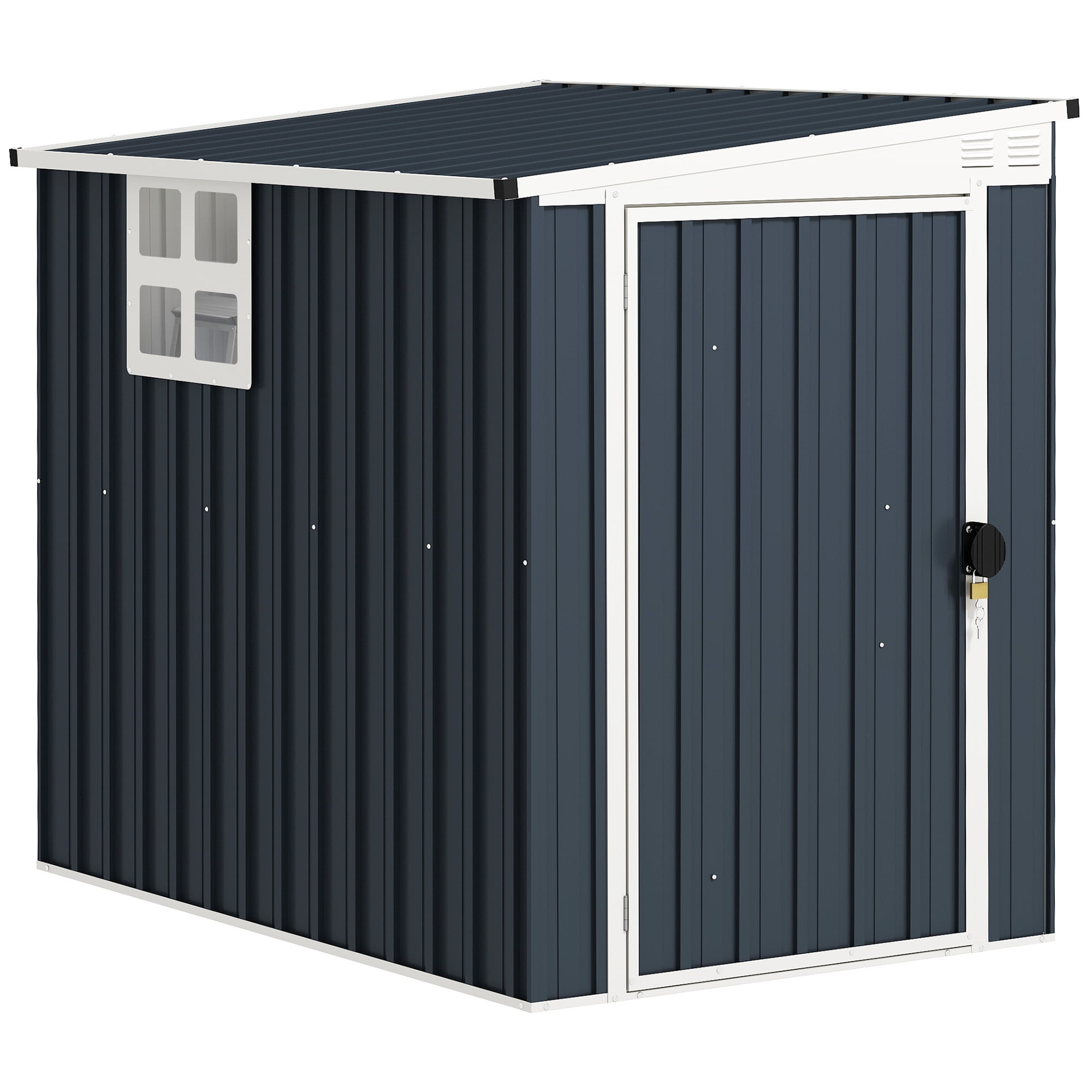 Click here for Outsunny 4 X 6 Metal Tool Shed  Outdoor Shed With... prices