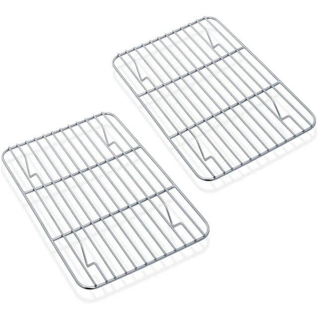 Set of 2, Cooling Grid, Stainless Steel Cake Grid for Roasting, Baking ...