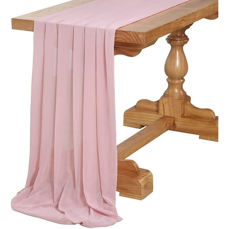 10ft Dusty Rose ChGCIVETCATn Table Runner 27x120 Inches GCIVETCATtic ...