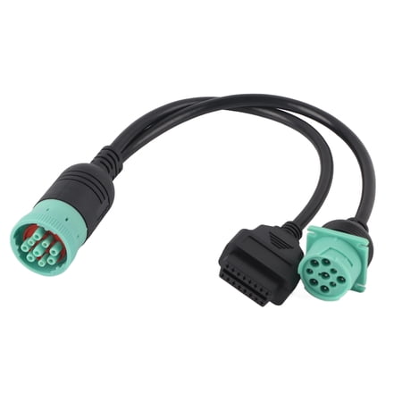 Truck Diagnose Adapter,9 Pin to OBD2 Cable Adapter Pinto OB Elevated ...