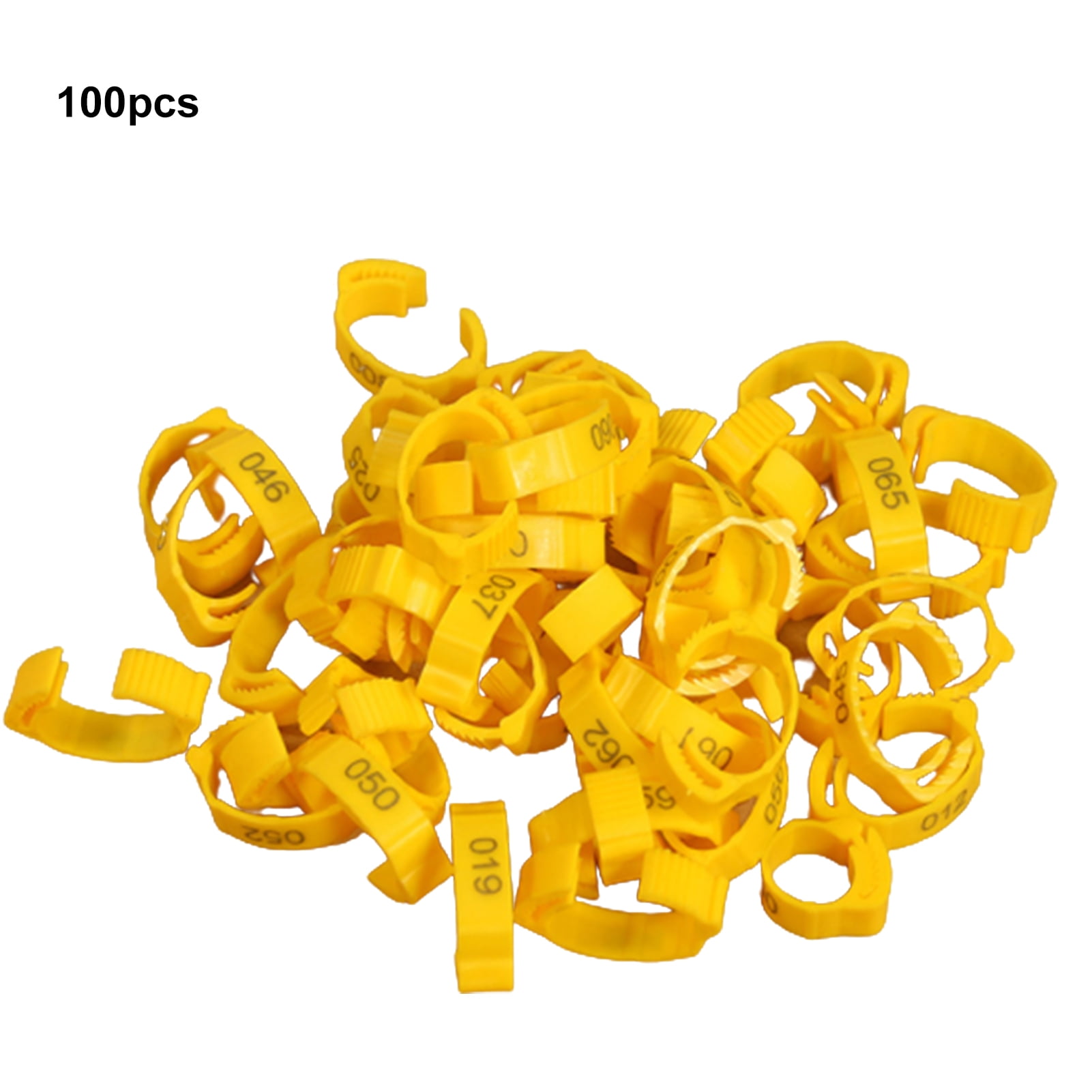 100PCS Chicken Identification Leg Bands Rings, Adjustable Buckle ...