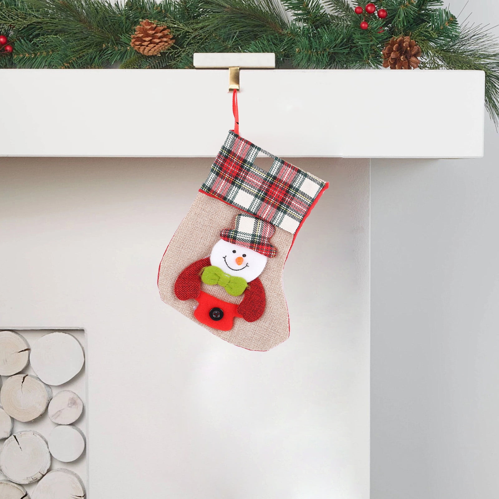 Click here for Amzcrzy Knitted Stocking Christmas Socks In Apron... prices