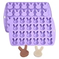 24 Cavity Easter Rabbit Silicone Mold Fondant Cake Mold Holiday DIY ...