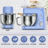 LINKChef Stand Mixer, 5.3QT Bowl, 800W Motor, 6+P Speeds, Baking ...