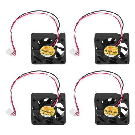 Tiny Fan, 22.84 CFM Air 50 X 50 X 10mm No Noise 12VDC Voltage Design 12 ...