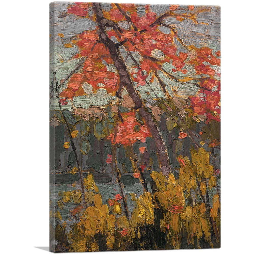 ARTCANVAS Twisted Maple Red Tree Fall 1914 Canvas Art Print by Tom ...