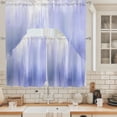 Blue Purple Ombre Kitchen Curtains Swag Valance and Tier Curtains Set ...