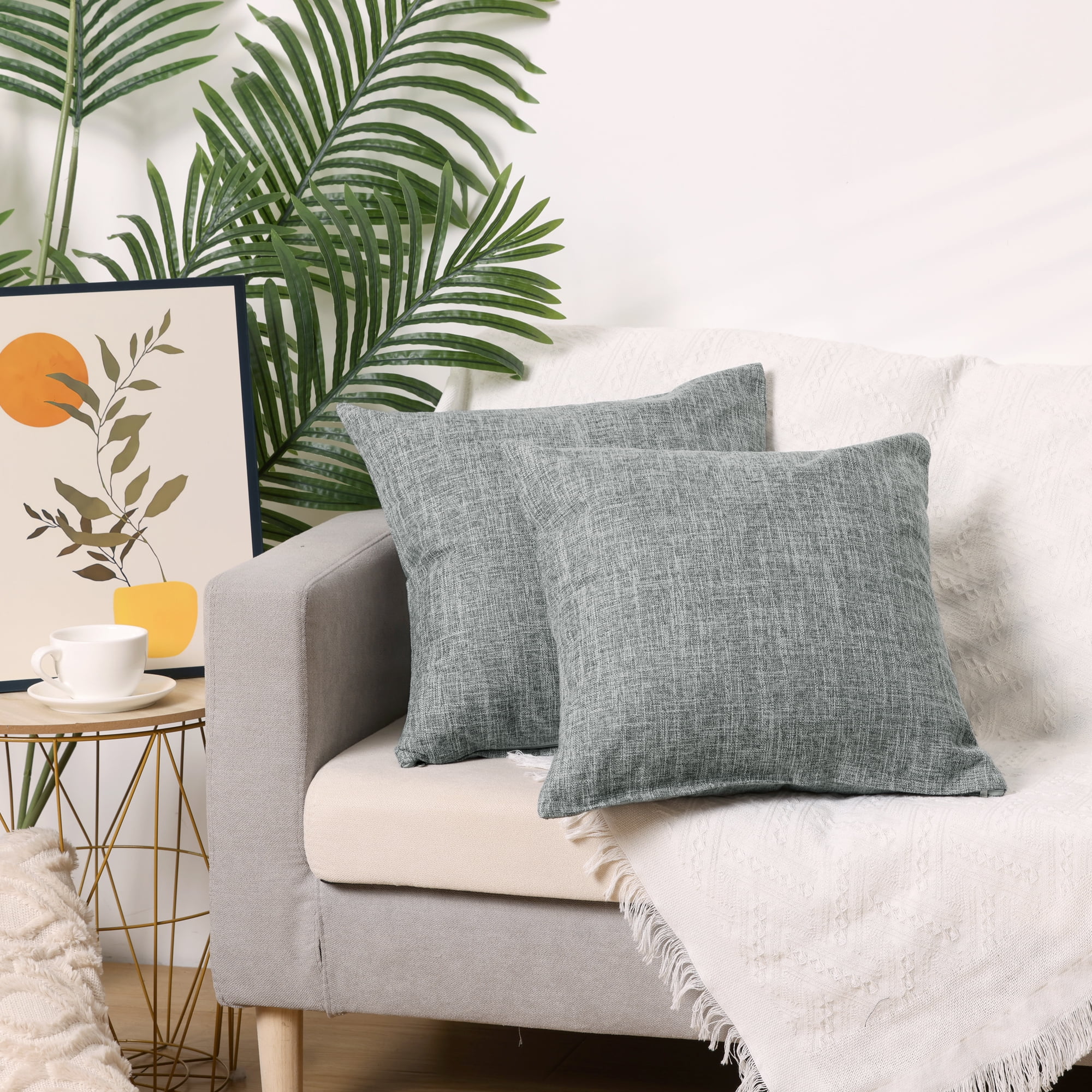 Click here for Regalwoven Linen Farmhouse Decorative Throw Pillow... prices