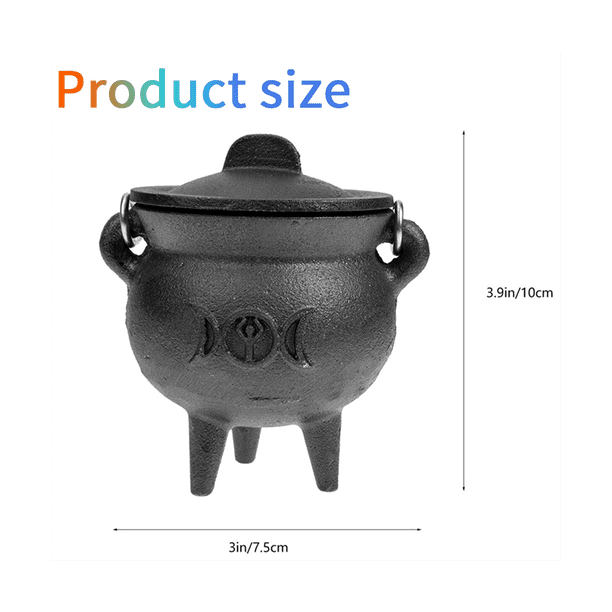 Mini Metal Cauldron,Black Buckets with Handle for Kids Halloween Candy ...