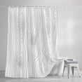 Abstract Lines Shower Curtains for Bathroom, Vintage Art Black Tree ...