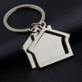 Podplug Modern House Home Keychain Key Chain Keyring Keyfob Metal ...