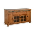 Sedona Counter Height TV Console by Sunny Designs, Rustic Oak, for TVs ...