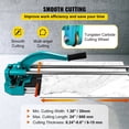 24 Inch Manual Tile Cutter Double Rails, aluminum Build, Smooth Cutting ...