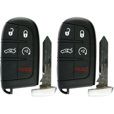 2 PACK KeylessOption Keyless Entry Remote Control Starter Car Key Fob ...