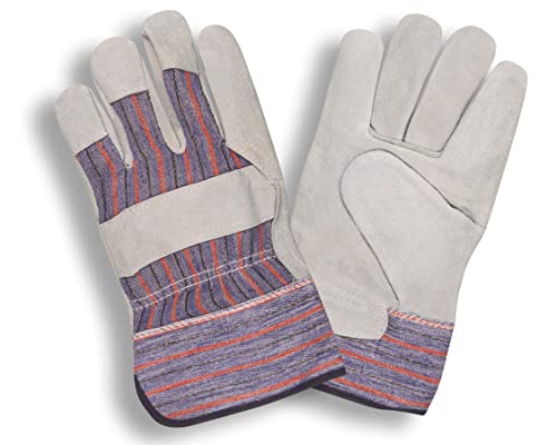 12-Pack of Cordova 7200S Regular Shoulder Leather Work Gloves, Starched ...