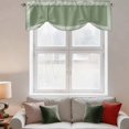 Dark Green Abstract Art Tie Up Valances Curtain, Geometric Greek Key ...