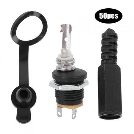 Plug Adapter Terminals,50PCs DC Power Socket Panel Mount Socket DC ...