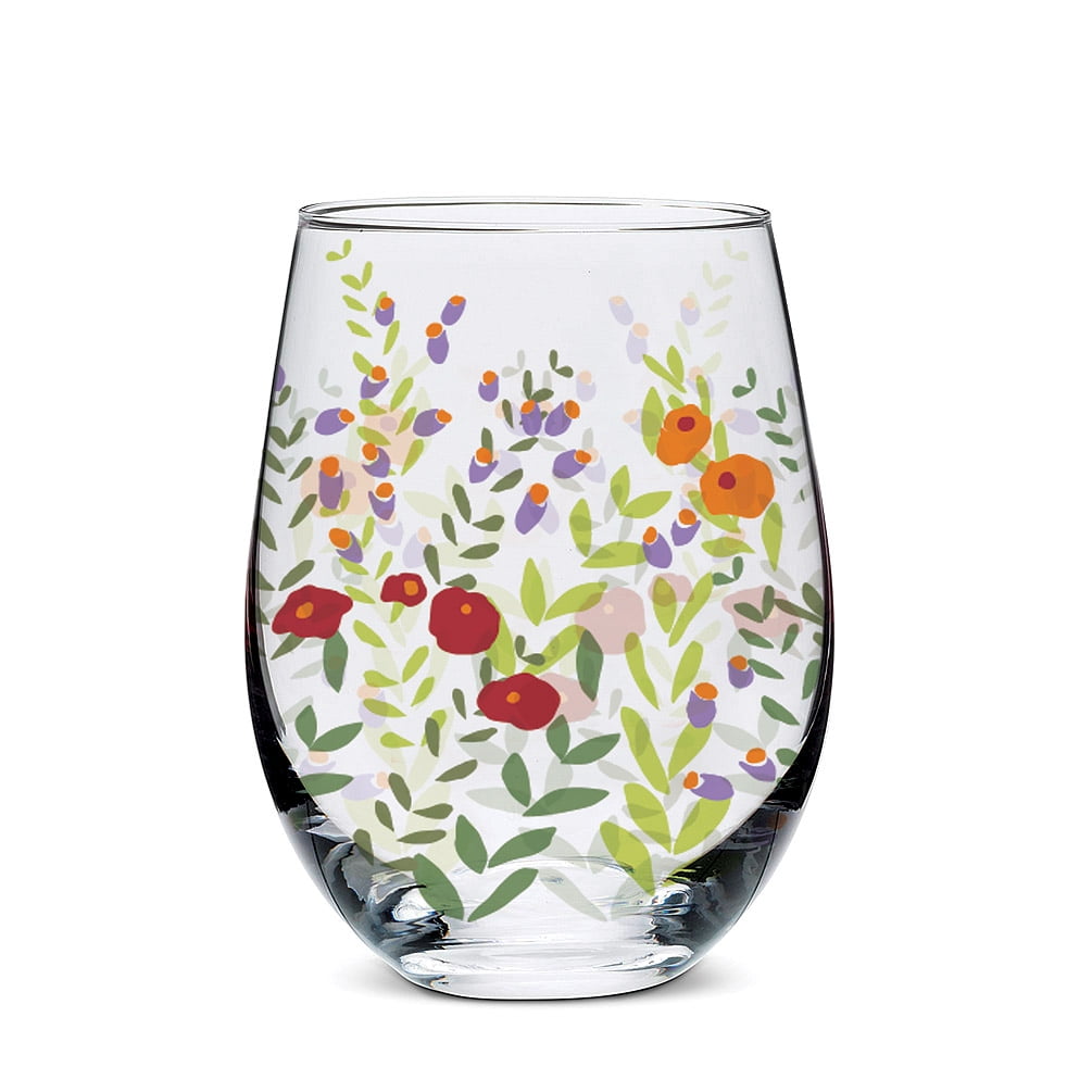 Set of 12 Bella Meadow Stemless Wine Glass - Walmart.com