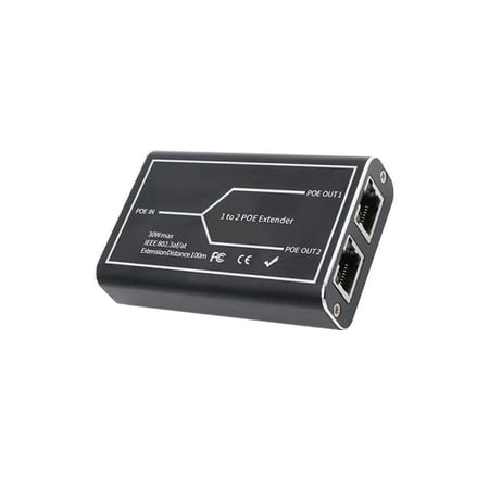 2 Port POE Extender 100Mbps with IEEE 802.3Af Standard for NVR IP ...