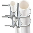 Double Antenna Mast Clamp V-jaw Bracket U Bolts Pipe Mounting Hardware ...
