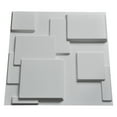 Art3d Squares Design 19.7 in. x 19.7 in. PVC 3D Wall Panel (12-Pack ...