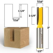90 Degree X 1/2" Diameter V Groove Flat Bottom Router Bit - 1/4" Shank ...