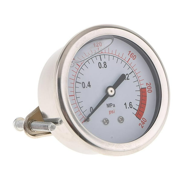 DYNWAVECA 1/4'' NPT Air Hydraulic Pressure 0-1.6MPA Side Mount ...