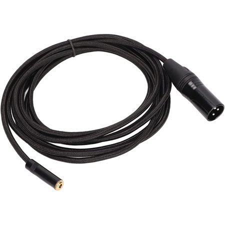 XLR Connector Cable, Professional 3.5mm Female to 3 Pin XLR Male Black ...