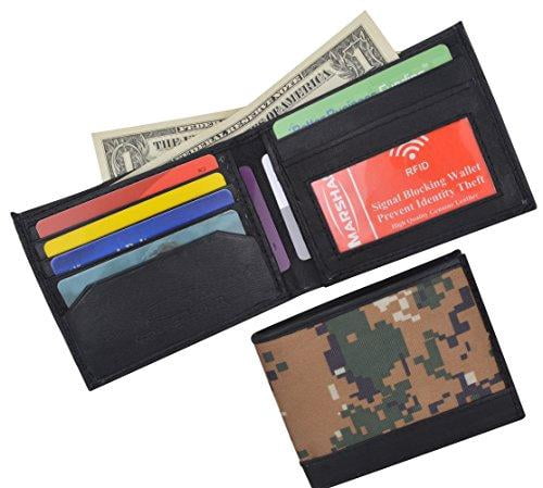 Marshal Wallet - Camouflage RFID Blocking Soft Leather Men's Camo ...