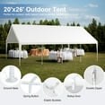 GOJOOASIS 20x26ft Carport Canopy with All-Season Tarp Waterproof ...