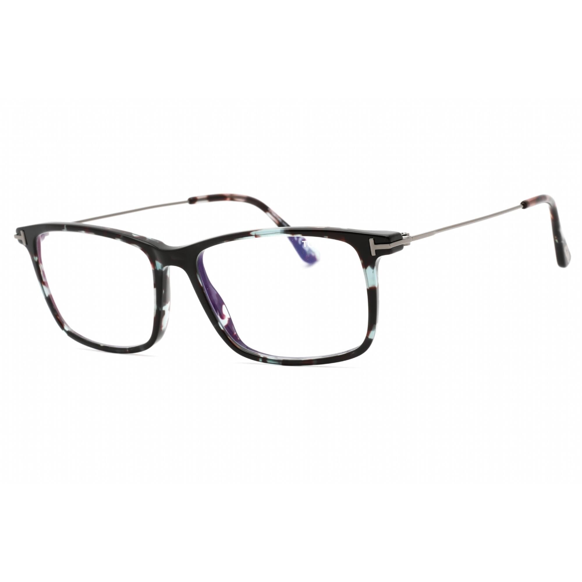 Anteojos Tom Ford FT 5758 -B 055, color verde azulado oscuro brillante ...