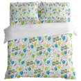 Blue Green Balloons Polka Dots California King Size Bed Set,Happy ...