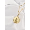 925 sterling silver necklace 28mm|18 inch chain|howling wolf disc charm ...