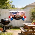 Gytml 250Th Anniversary Patriotic Fan Banner, 35.4×17.7Inch Half-Round ...