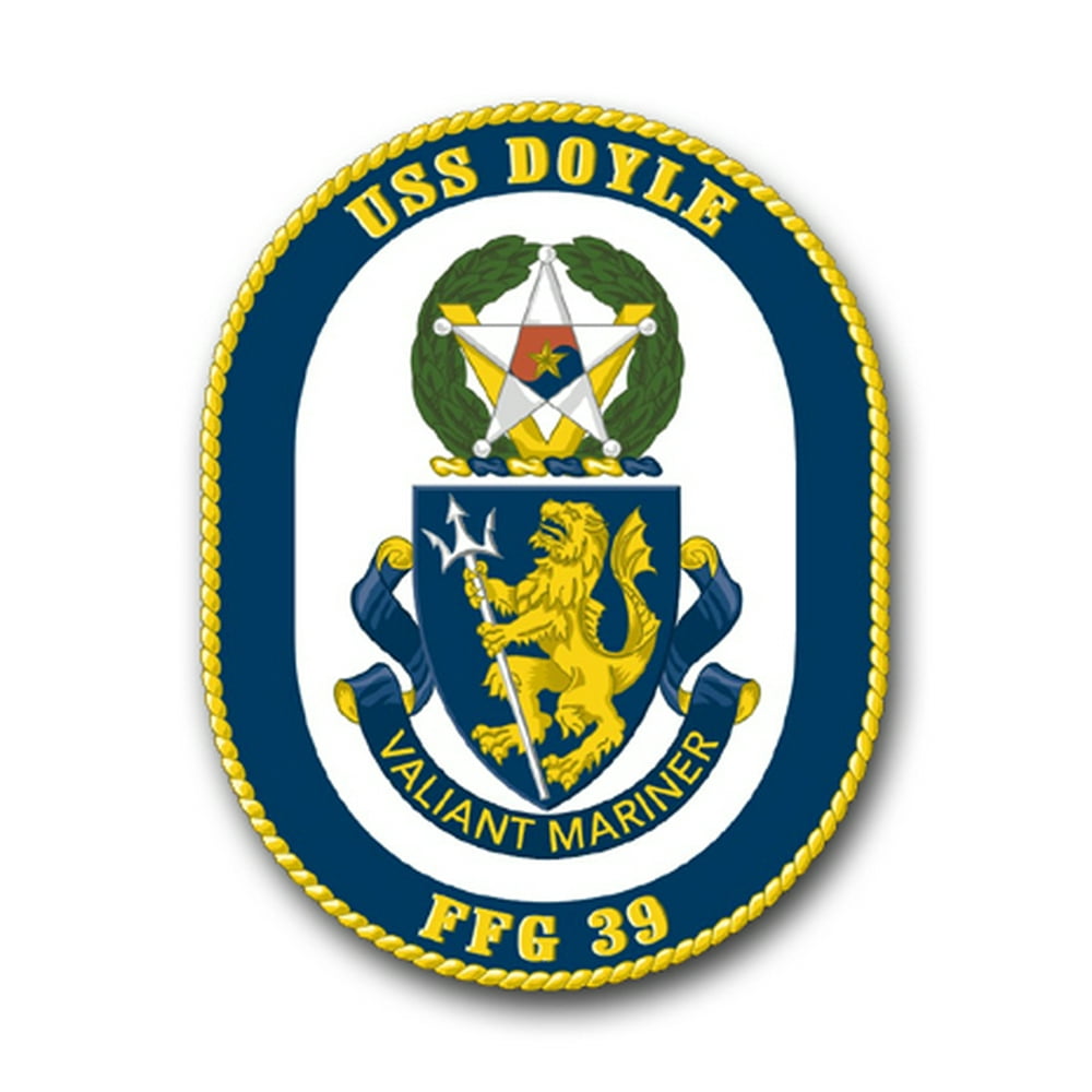 3.8 Inch Navy USS Doyle FFG-39 Vinyl Transfer Decal - Walmart.com ...
