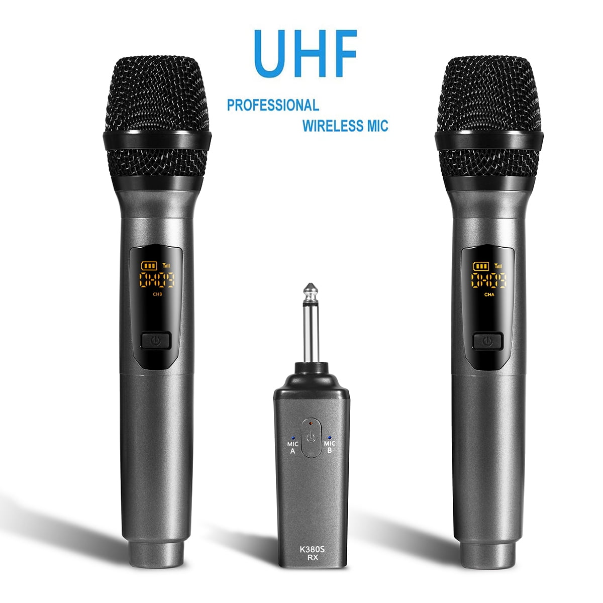 iMeshbean Wireless Microphone with Rechargeable Receiver/ 100 ft Range ...