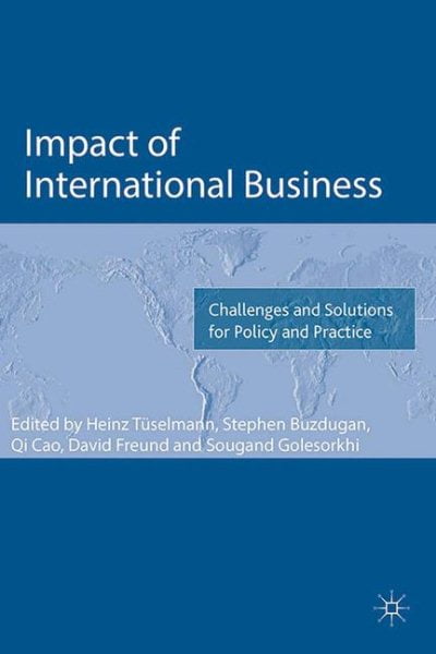Academy of International Business: Impact of International Business ...