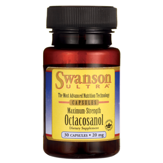 Swanson Maximum-Strength Octacosanol 20 mg 30 Capsules - Walmart.com ...