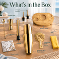 Mixology Bartender Kit With Stand - Cocktail Shaker Set Drink Mojito ...