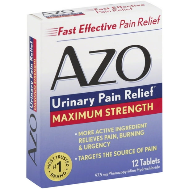 AZO Standard Tablets, Maximum Strength 12 ea (Pack of 2) - Walmart.com