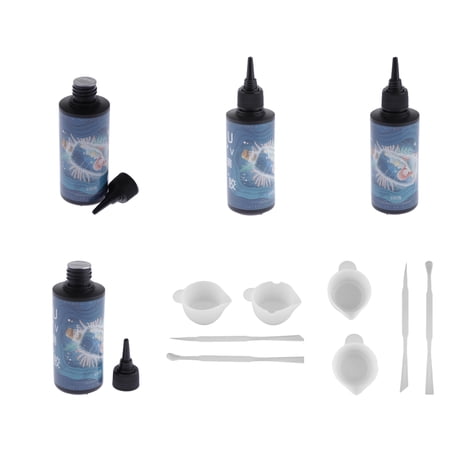 400g Transparent Crystal Epoxy Resin With 2 Sets Of Tools For Crafts ...