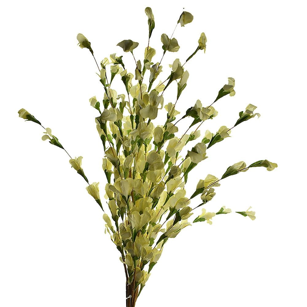 Artificial Wax Perennial Spring Flower Bush, 23-Inch, Cream - Walmart.com